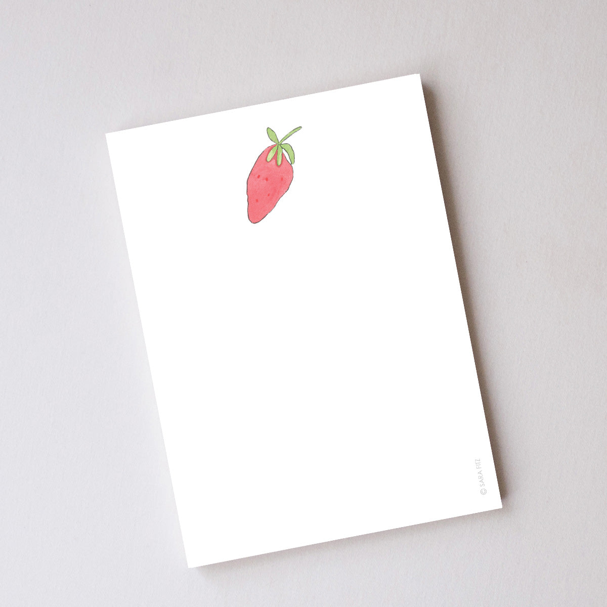 Strawberry Notepad – Sara Fitz