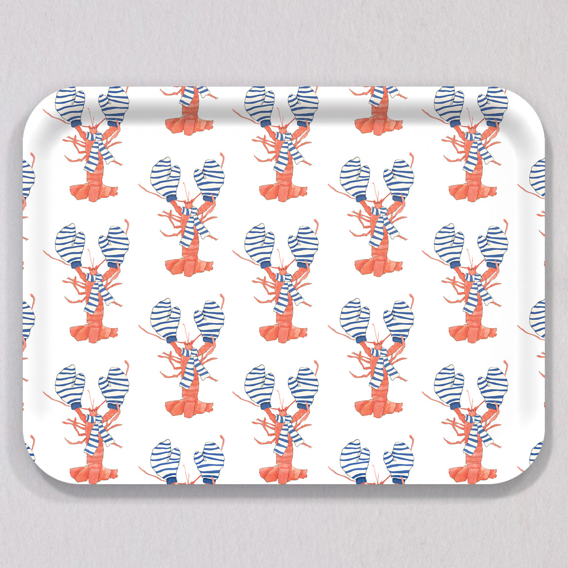 Sara Fitz Large Cozy Lobster Tray Birch Wood