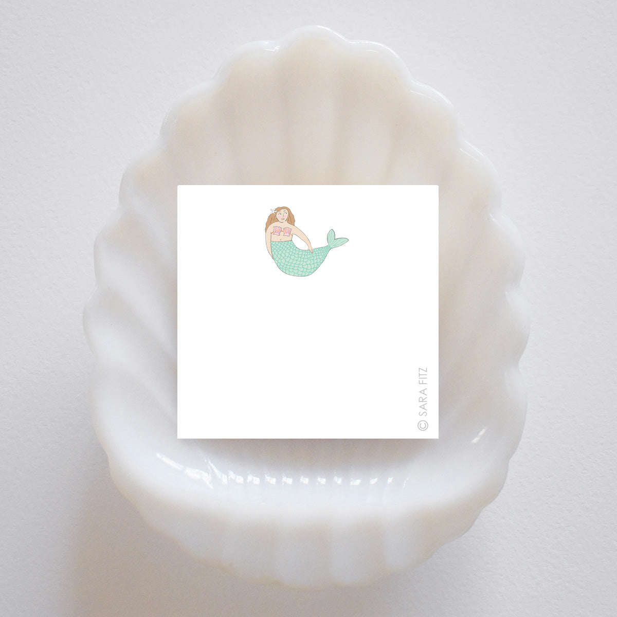 Mermaid Notelet By Sara Fitz 42 Notelets Made In USA