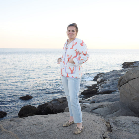 Lobster Quilted Jacket – Sara Fitz