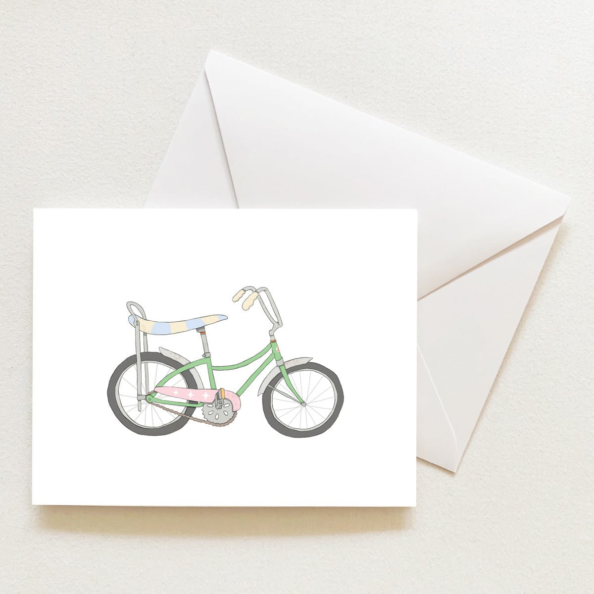 Sara Fitz Banana Bike Note Card Eco Stationery