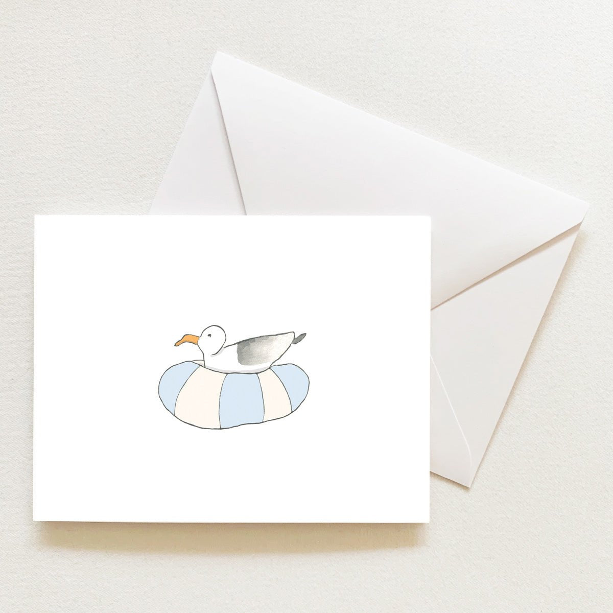 Sara Fitz Floating Gull Note Card With Envelopes
