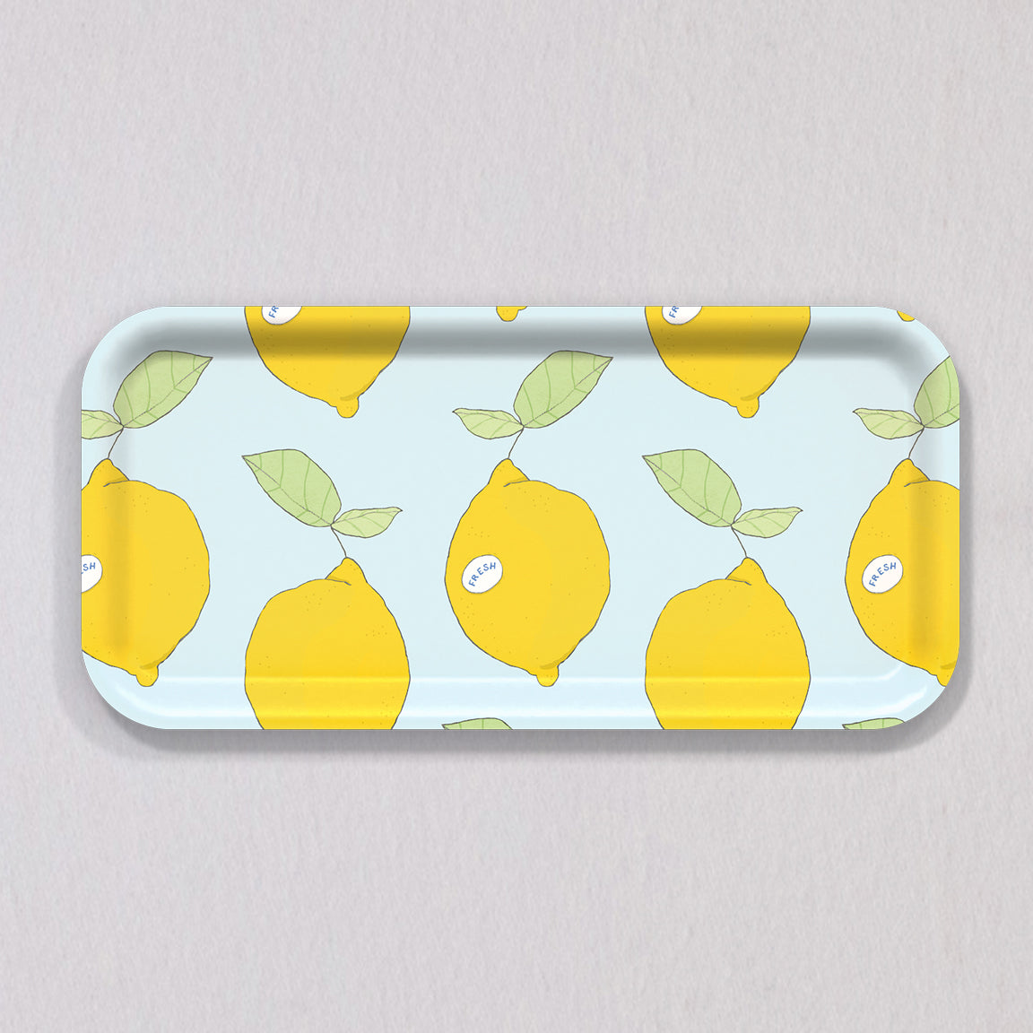Sara Fitz Small Lemon Tray Birch Wood Matte Finish