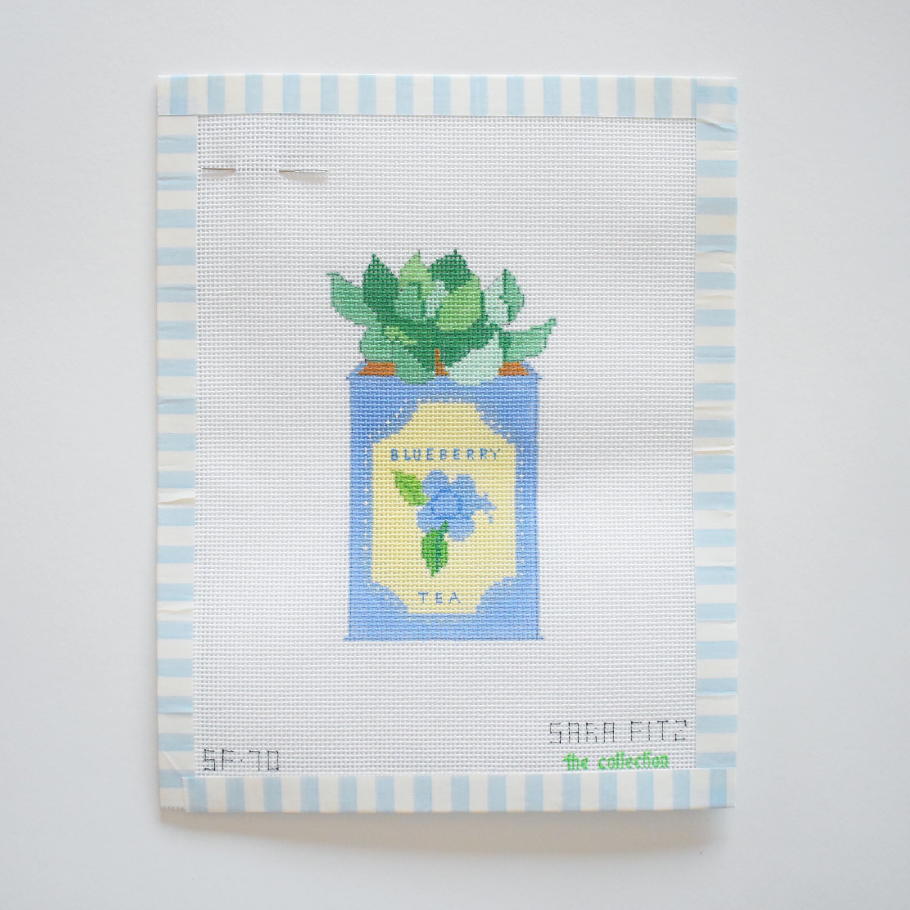 Sara Fitz Floating Gull Needlepoint Kit Ready to Frame