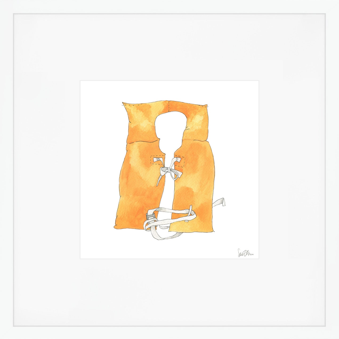 Sara Fitz Life Jacket Art Print Museum Quality