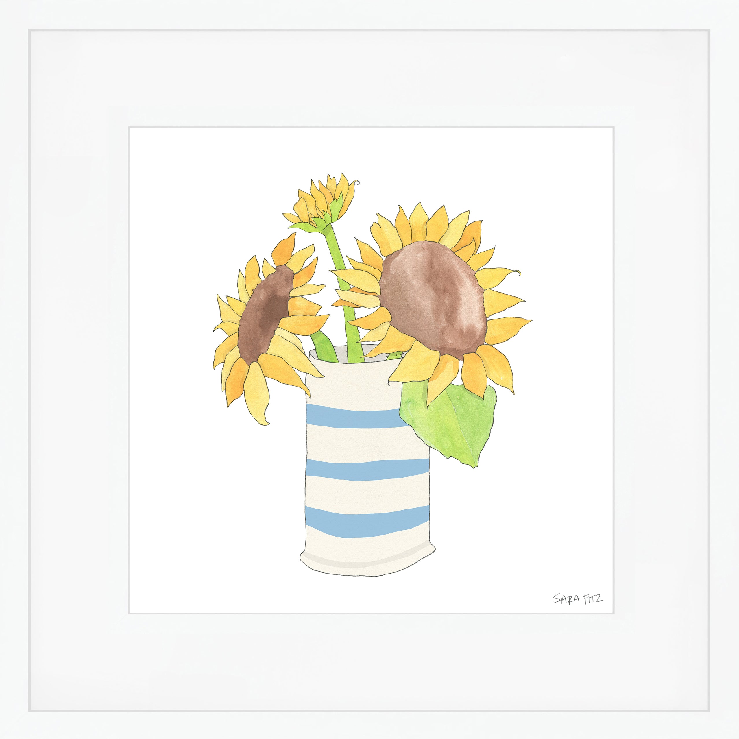 Sunflowers Mega Art Print By Sara Fitz Archival Quality