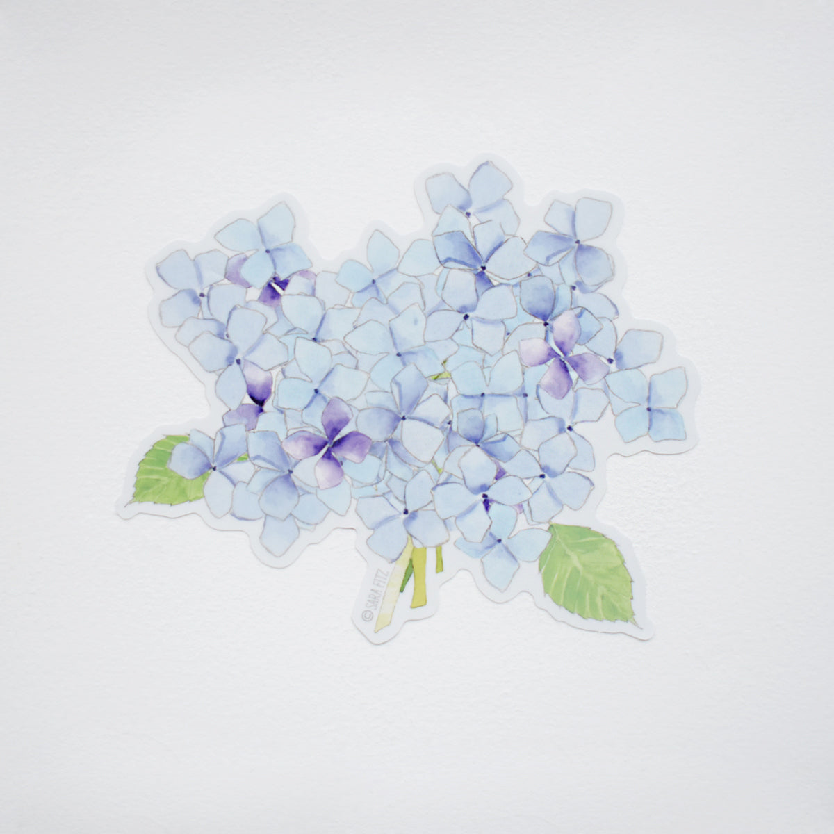 Hydrangea Sticker by Sara Fitz Weatherproof Vinyl USA