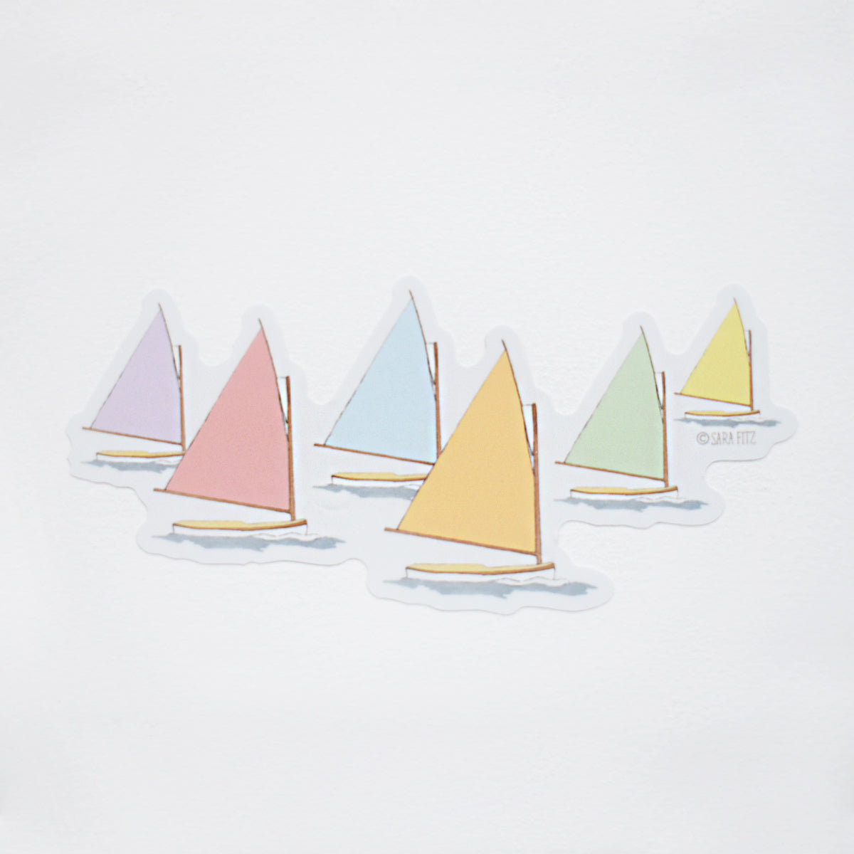 Rainbow Fleet Sticker Sara Fitz Weatherproof Vinyl