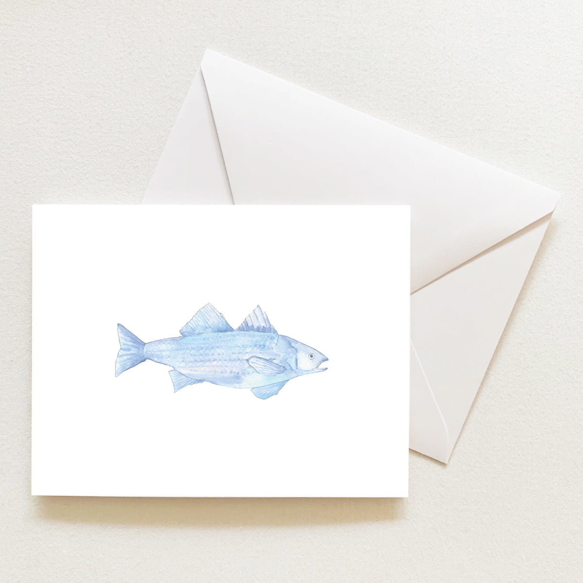 Blue Fish Note Card – Sara Fitz