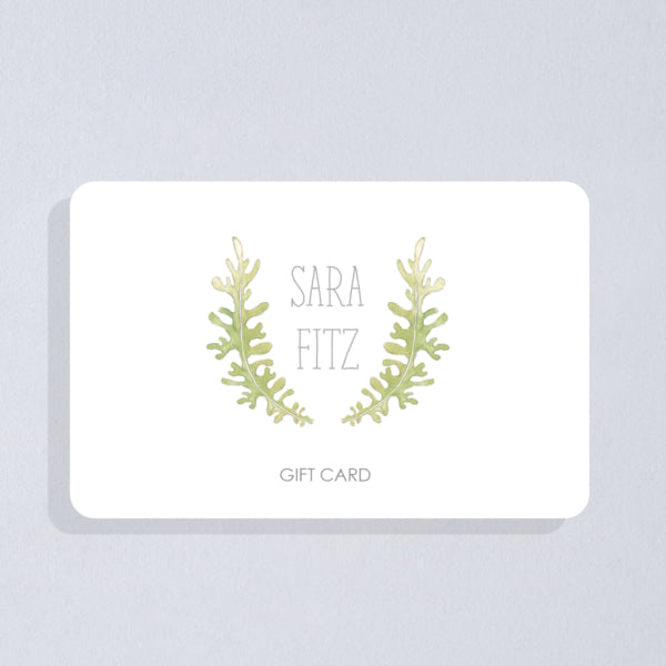 Sara Fitz E Gift Card Instant Online Gifting
